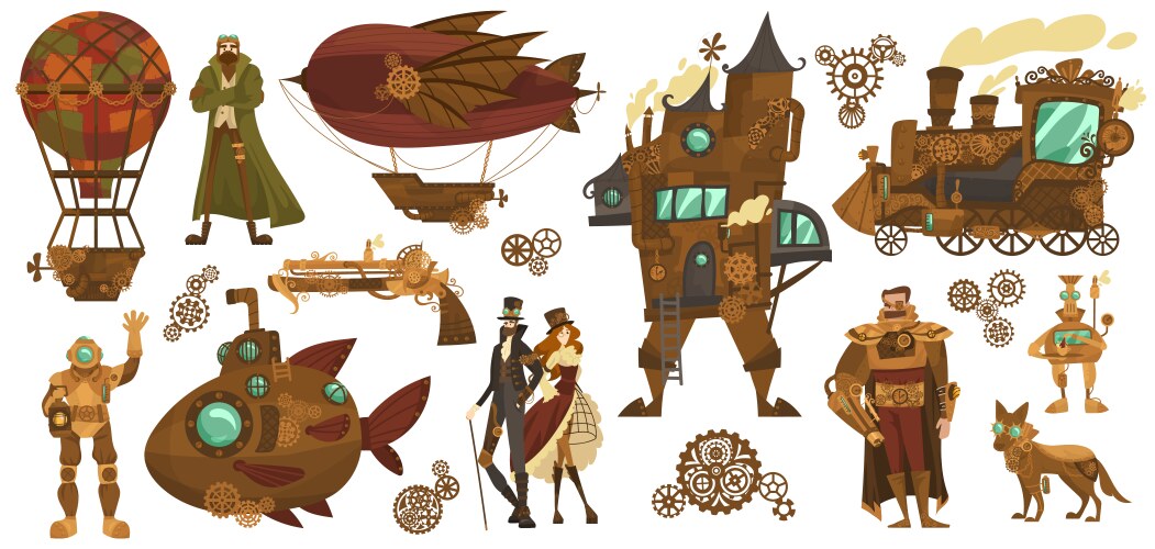 Steampunk Vector Images (over 8,400)