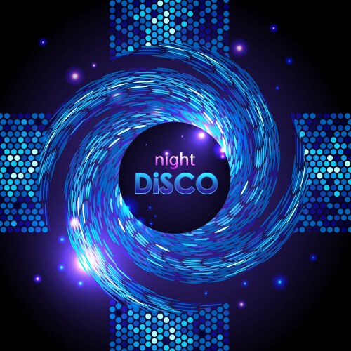 Party background with mirror ball Royalty Free Vector Image