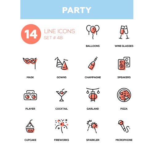 Party Line Icons Vector Images (over 170,000)