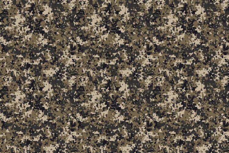 Pixel camouflage for a soldier army uniform Vector Image