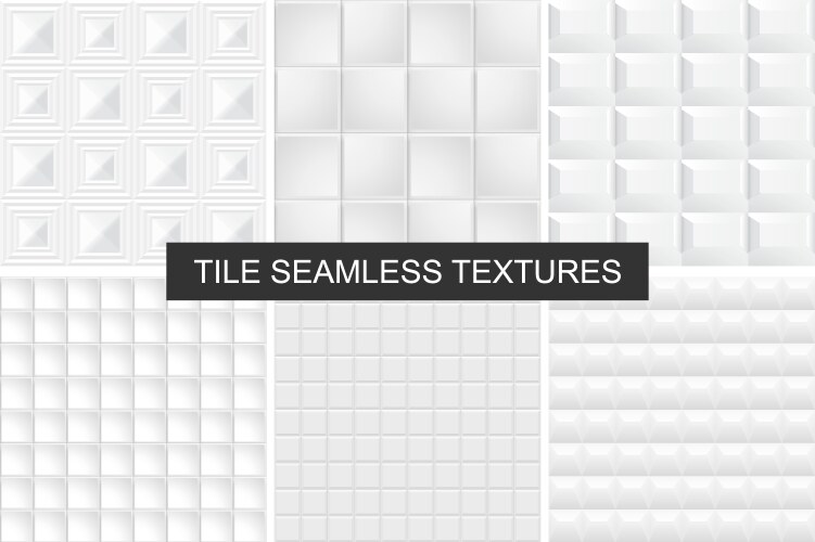 White marble countertop and tile wall Royalty Free Vector