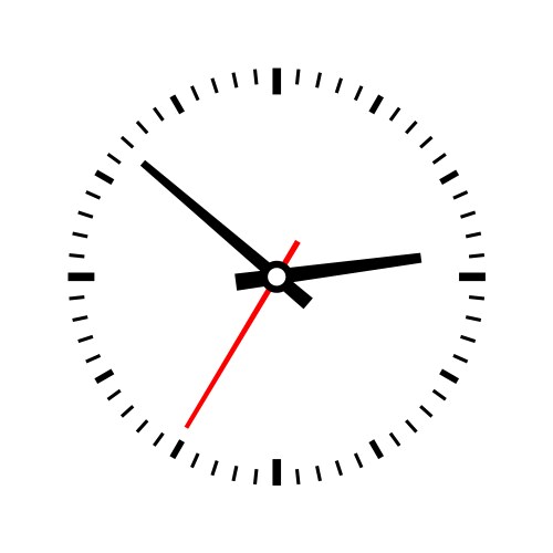 3d realistic clock Royalty Free Vector Image - VectorStock