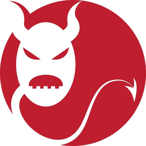 Devil logo Royalty Free Vector Image - VectorStock