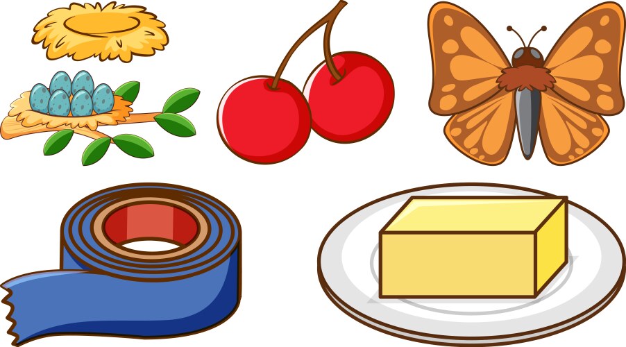 Large set different objects Royalty Free Vector Image Large set different objects Royalty Free Vector Image