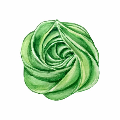 Set pink meringue marshmallow zefir Royalty Free Vector