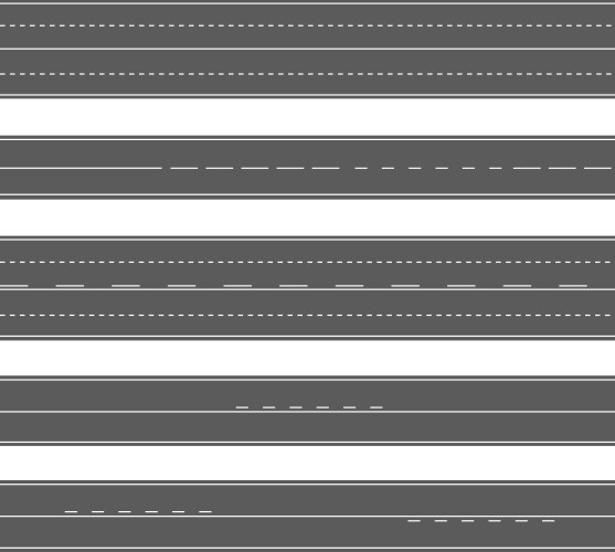 Straight roads seamless pattern background Vector Image