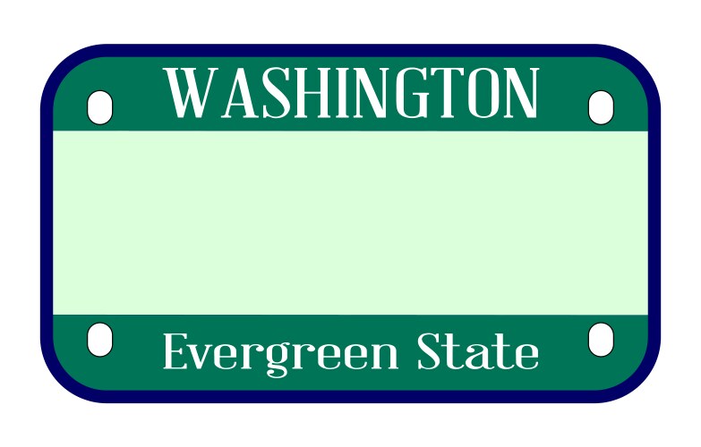 License Plate Template Vector Images (over 160)