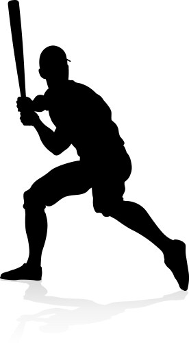 Baseball Sillouette Vector Images (28)
