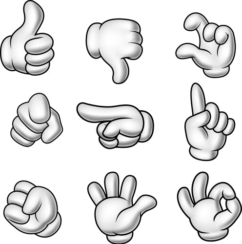 Cartoon Hand Pointing Vector Images (over 27,000)