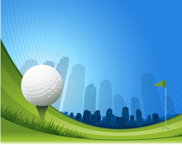 Golf background Royalty Free Vector Image - VectorStock
