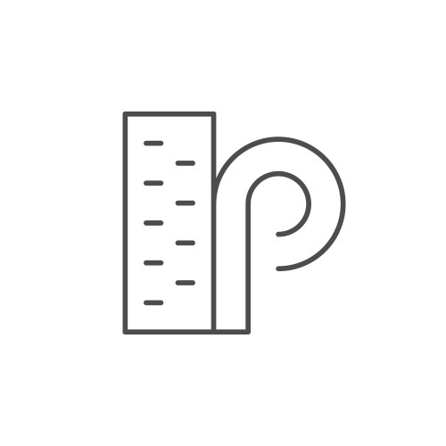 Wall insulation line outline icon Royalty Free Vector Image