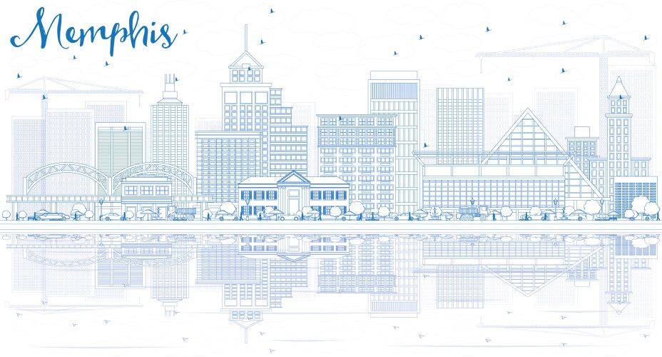 Memphis Skyline Vector Images (over 200)