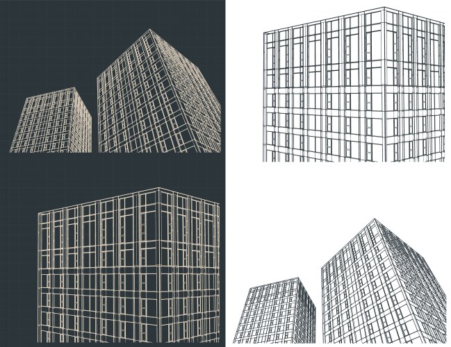Tall Building Blueprint Vector Images (over 160)