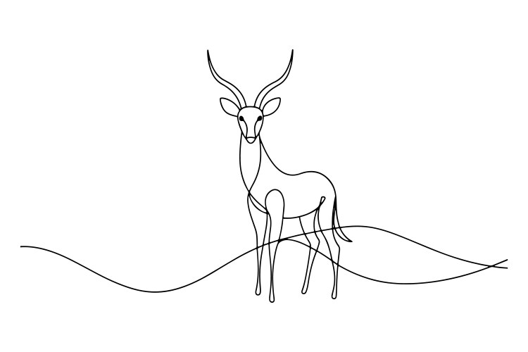 Caves continuous line art on white background Vector Image