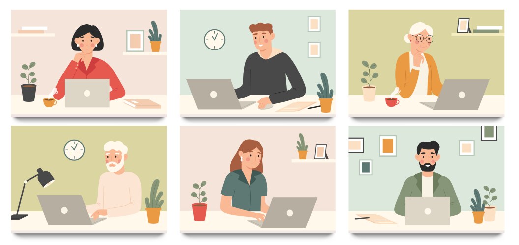 Professional workers different jobs professionals Vector Image