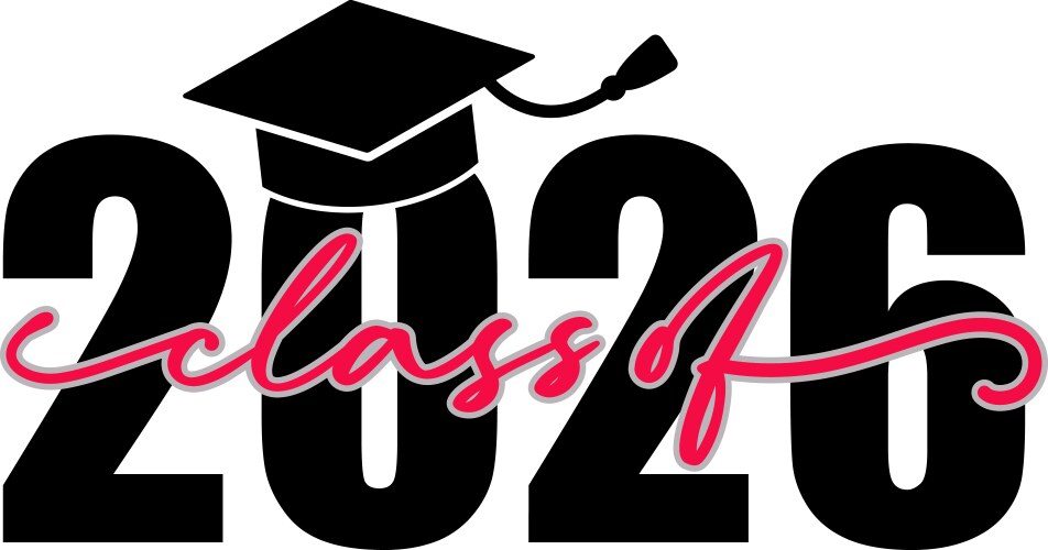 Class of 2026 Graduation Royalty Free Vector Image