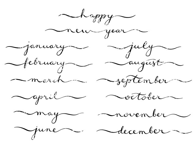 Months of the Years Vector Images (over 110,000)