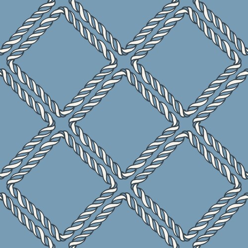Marine rope knots pattern tied sea ropes cord Vector Image