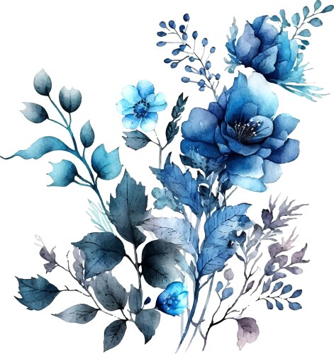 Blue Rose Border Vector Images (over 2,500)