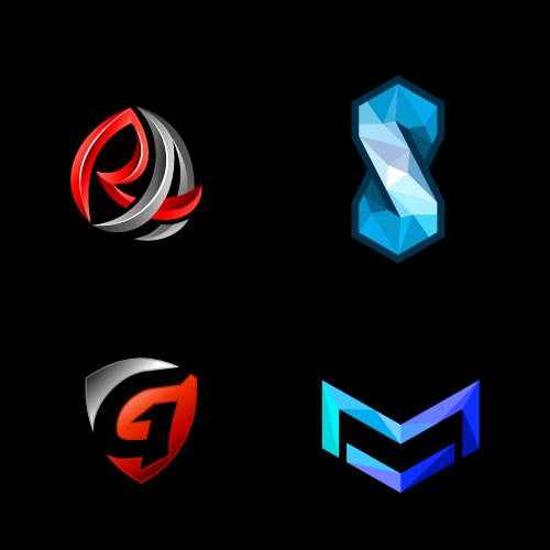 3d human logo Royalty Free Vector Image - VectorStock