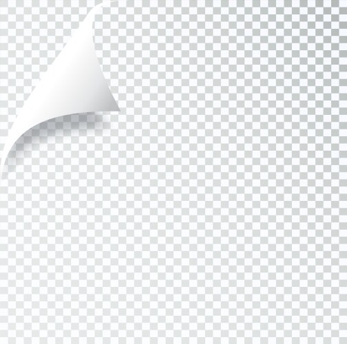 Curly page corner realistic curled Royalty Free Vector Image