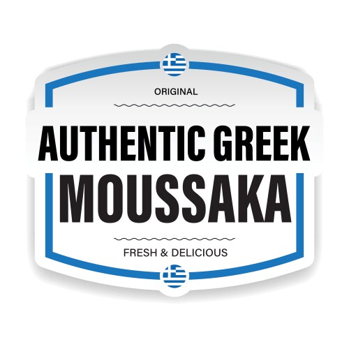 Fresh authentic greek baklava sign Royalty Free Vector Image