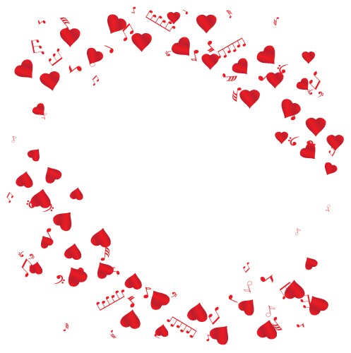 Note heart Royalty Free Vector Image - VectorStock