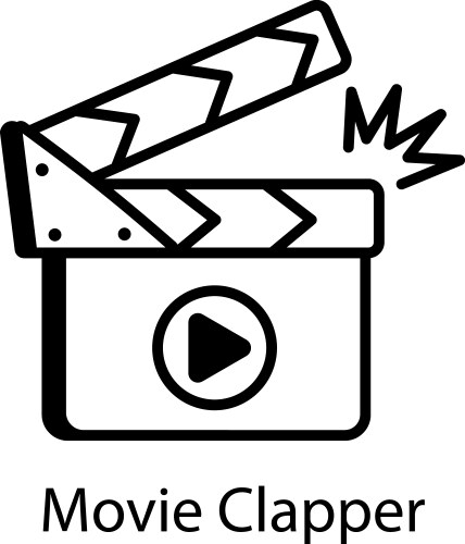 Clapper Movie Icon Vector Images (over 17,000)