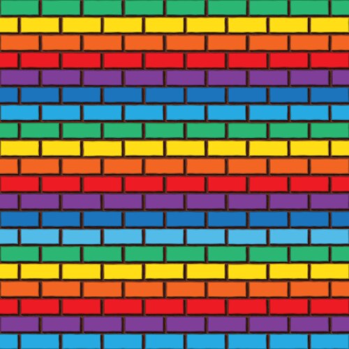 Seamless colorful rainbow colors background Vector Image