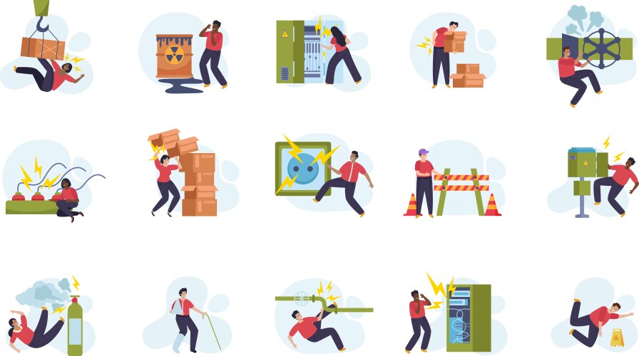 Workplace safety concept Royalty Free Vector Image