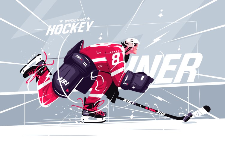 Ice hockey background Royalty Free Vector Image