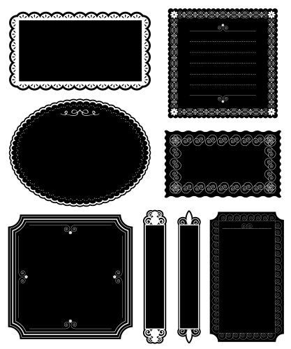 Blank labels Royalty Free Vector Image - VectorStock