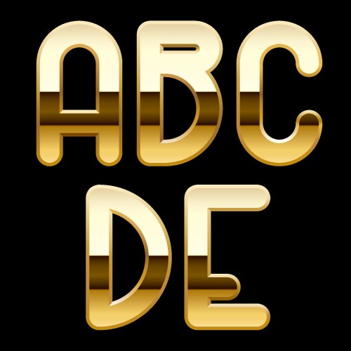 Alphabet letters Royalty Free Vector Image - VectorStock