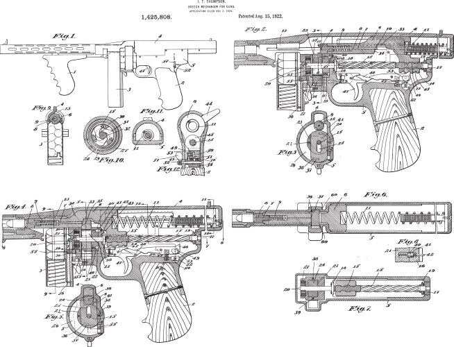 Guns Blueprints Vector Images (over 680)