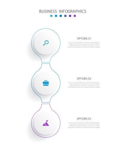 Vertical progress bar featuring 3 arrow-shaped Vector Image