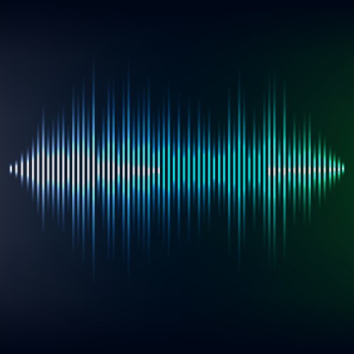 Sound wave dynamic vibration wallpaper Royalty Free Vector