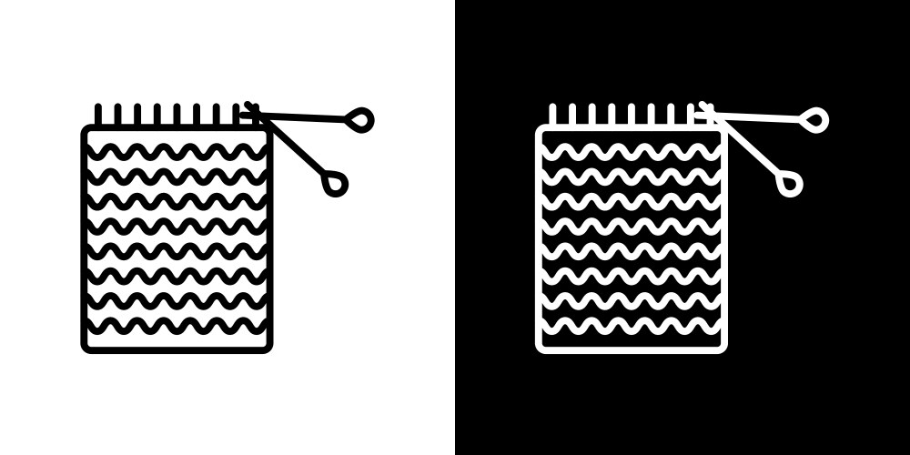 Handloom icon set on white background Royalty Free Vector