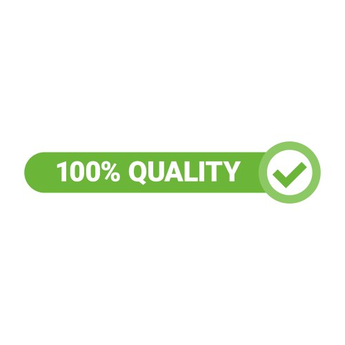Green recommended label on white background Vector Image