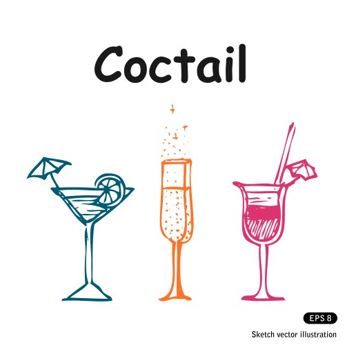 Coctails Vector Images (over 180)