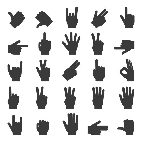 Handshake icon lined and filled style Royalty Free Vector