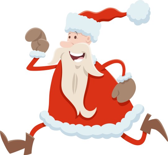 Santa Running Vector Images (over 1,400)