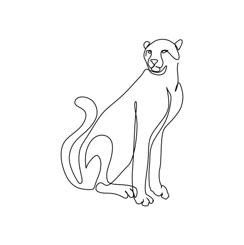 Cheetah Sitting Vector Images (over 530)