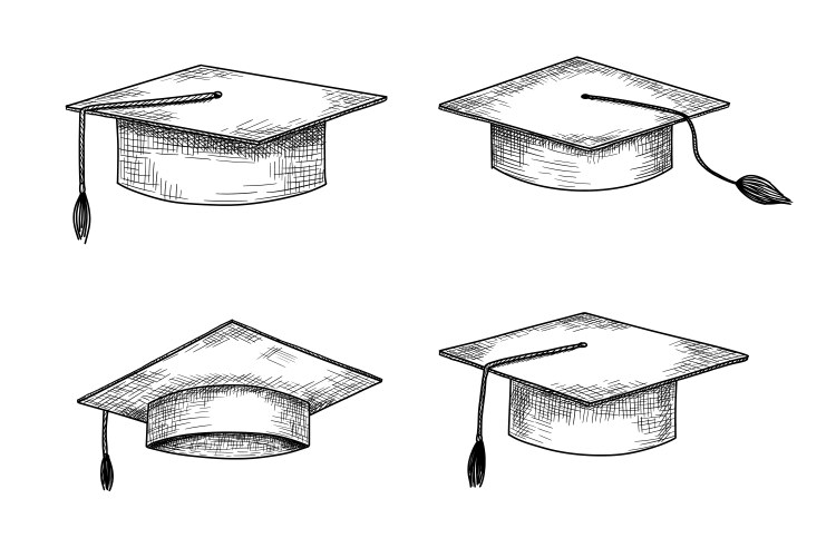 Graduation Cap Line Art Vector Images (over 4,800)