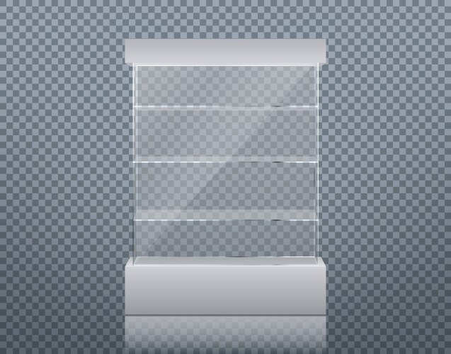Empty showcase Royalty Free Vector Image - VectorStock
