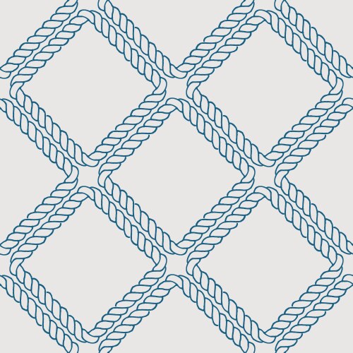 Marine rope knots pattern tied sea ropes cord Vector Image