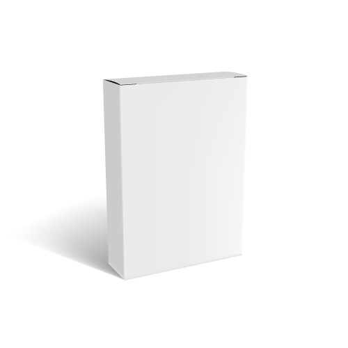 White box mock up top view Royalty Free Vector Image
