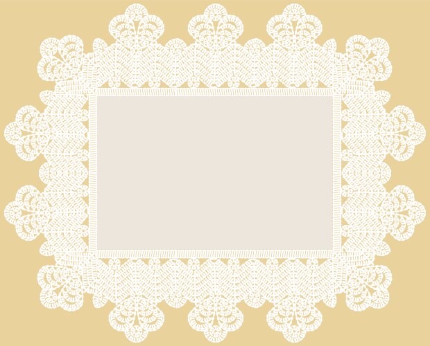 Lace vintage frame Royalty Free Vector Image - VectorStock