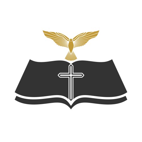 Holy bible symbol worship church psalm icon Vector Image