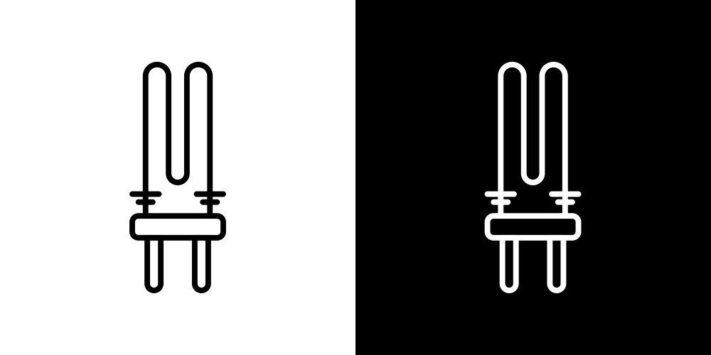 Heating element icon set on white background Vector Image