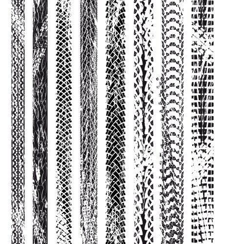 Bike tire tracks Royalty Free Vector Image - VectorStock